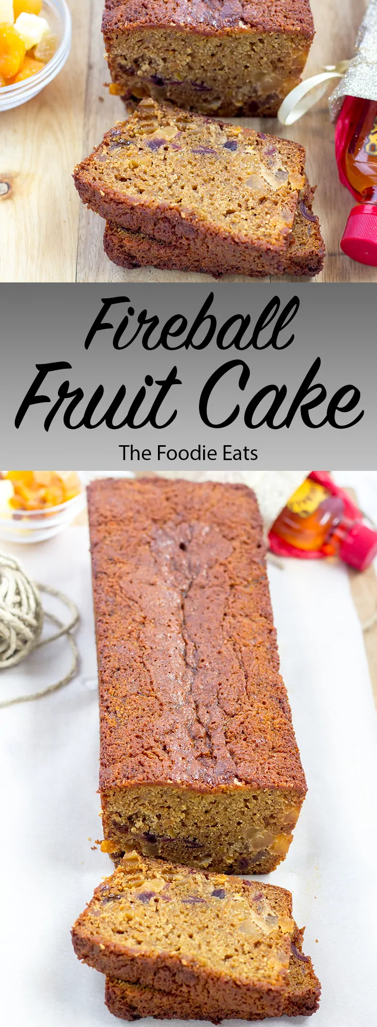 Boozy Fruit Cake with Fireball Whiskey - The Foodie Eats